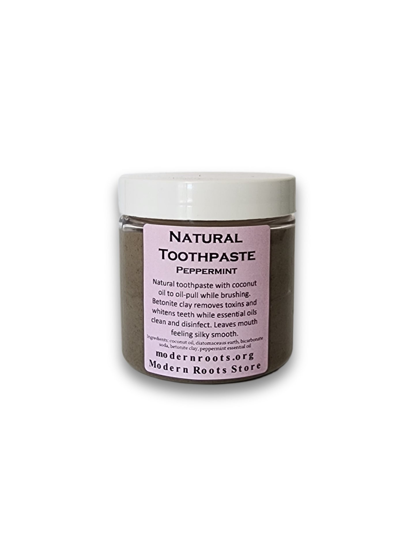 Peppermint Oil-Pulling Natural Toothpaste