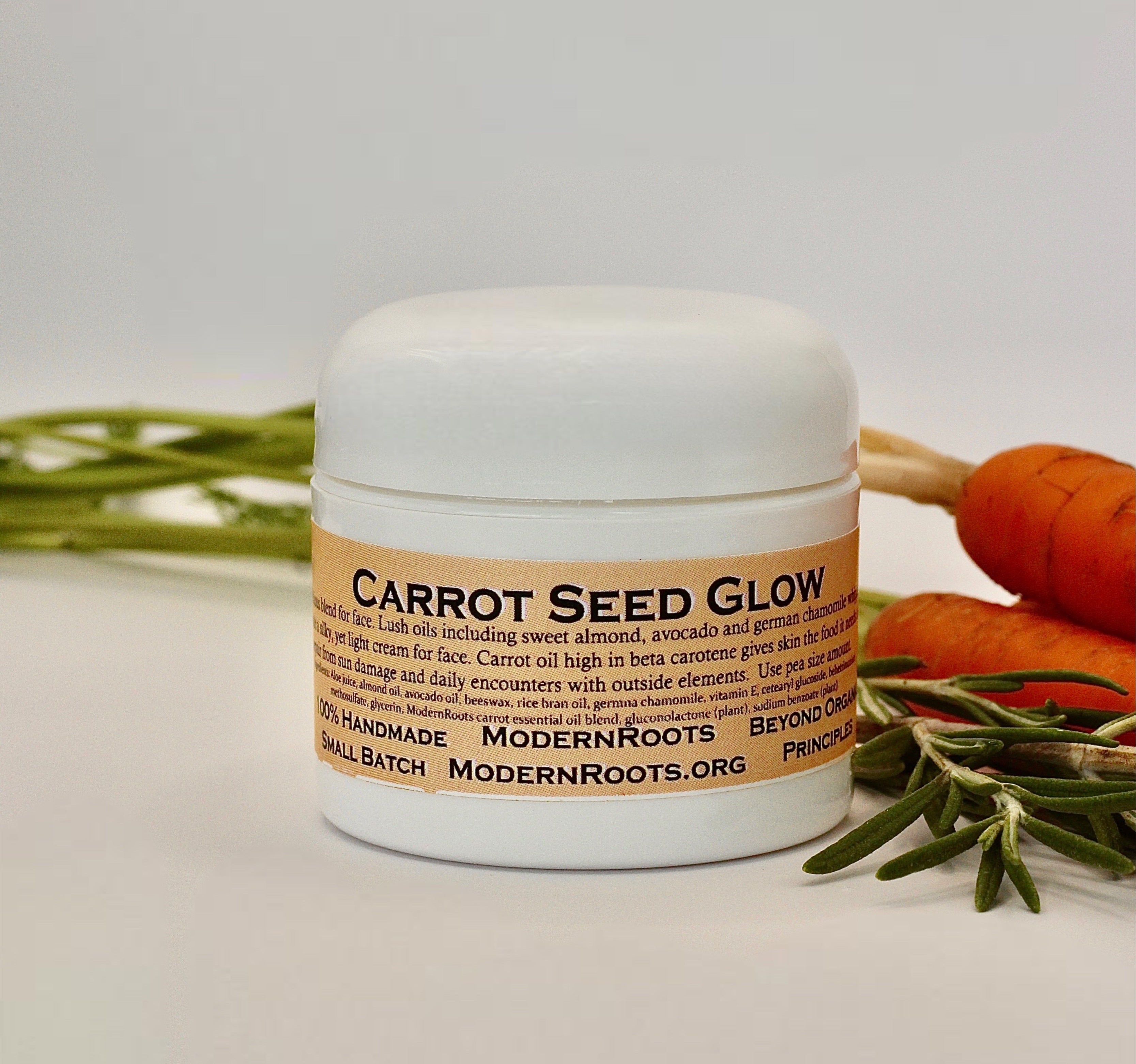 Carrot Seed Glow Face Cream – ModernRoots Natural Soaps & Body Care