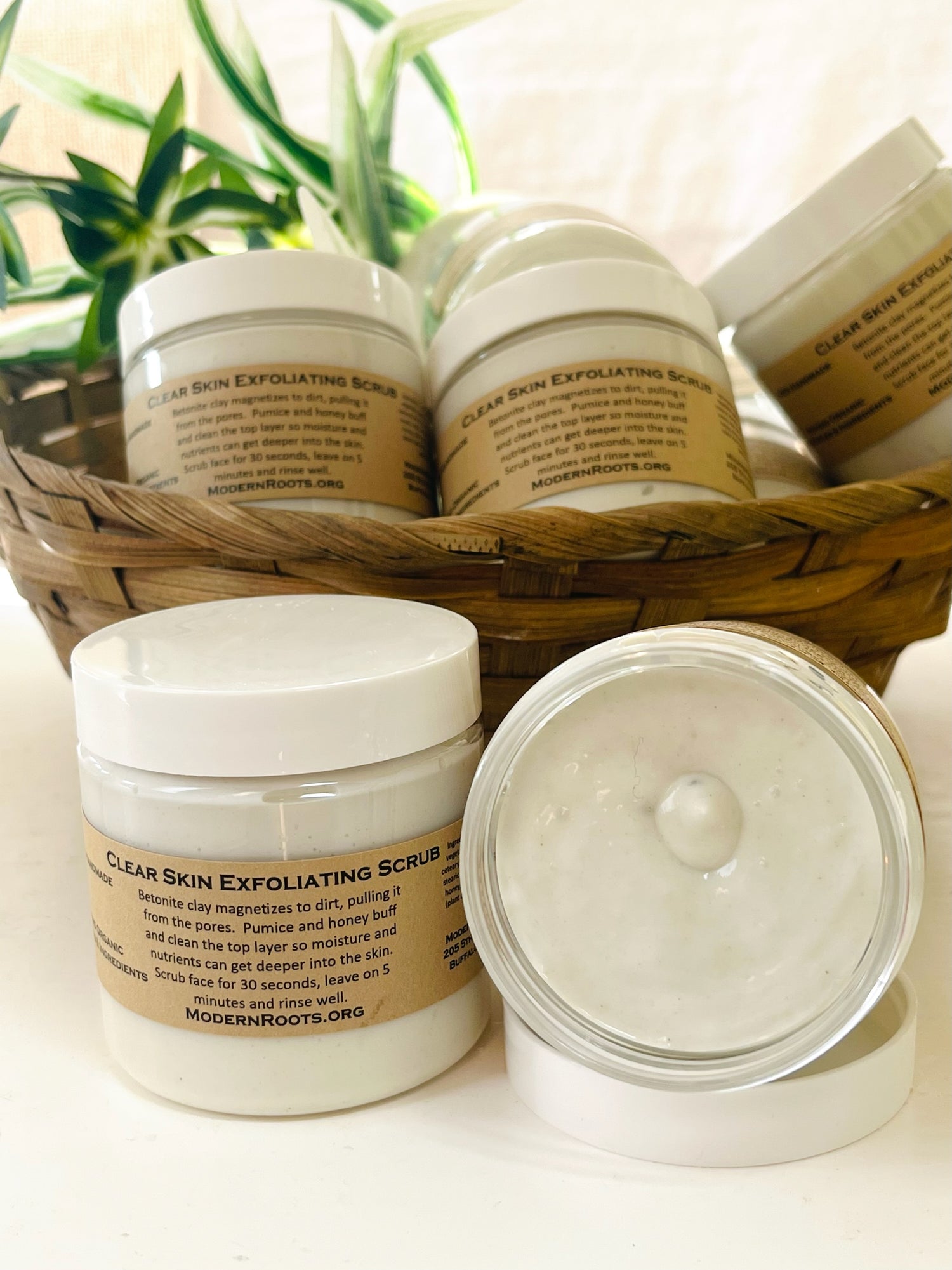 Clear Skin Exfoliating Scrub – ModernRoots Natural Soaps & Body Care
